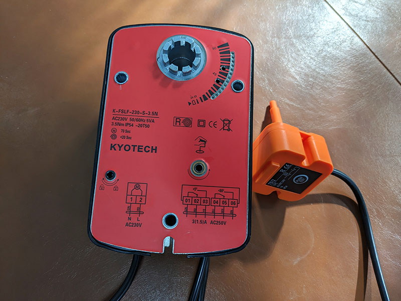 Giới thiệu động cơ KYOTECH lắp trong van ngăn cháy